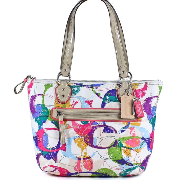 Coach | Bags | Vintage Coach Colorful Tote | Poshmark
